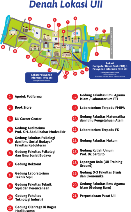 Peta Kampus - Penerimaan Mahasiswa Baru UII
