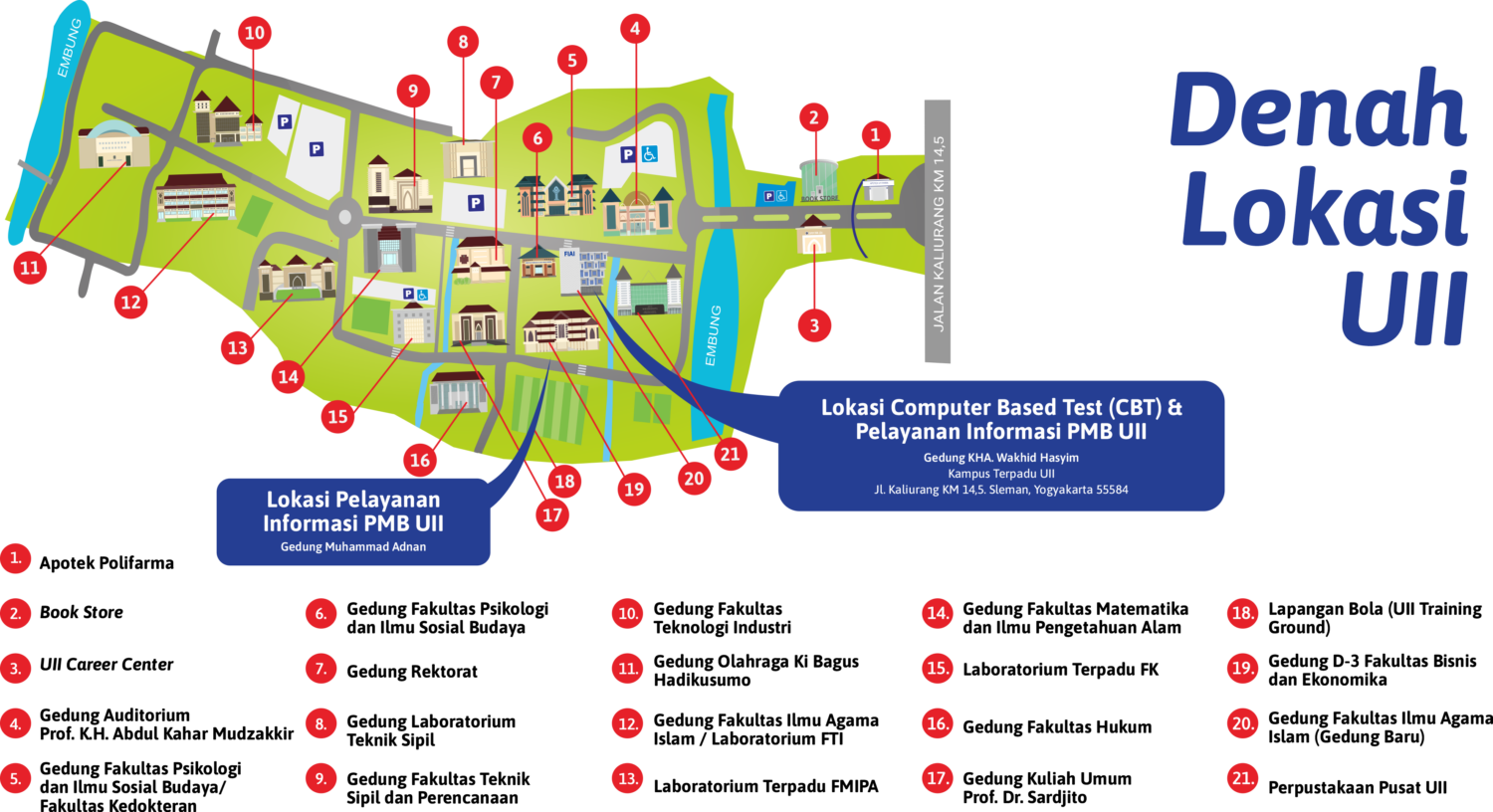 Peta Kampus - Penerimaan Mahasiswa Baru UII