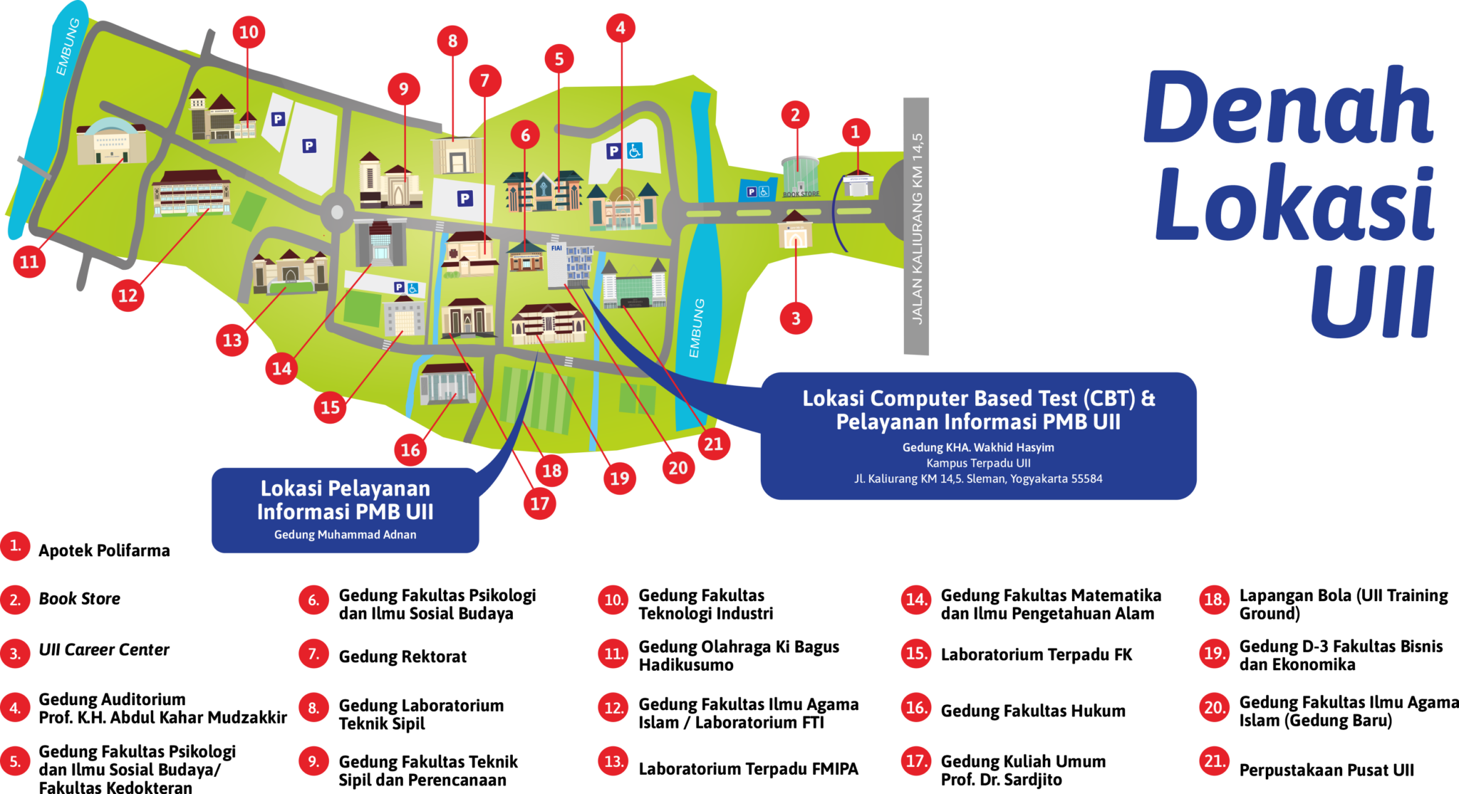 Peta Kampus - Penerimaan Mahasiswa Baru UII